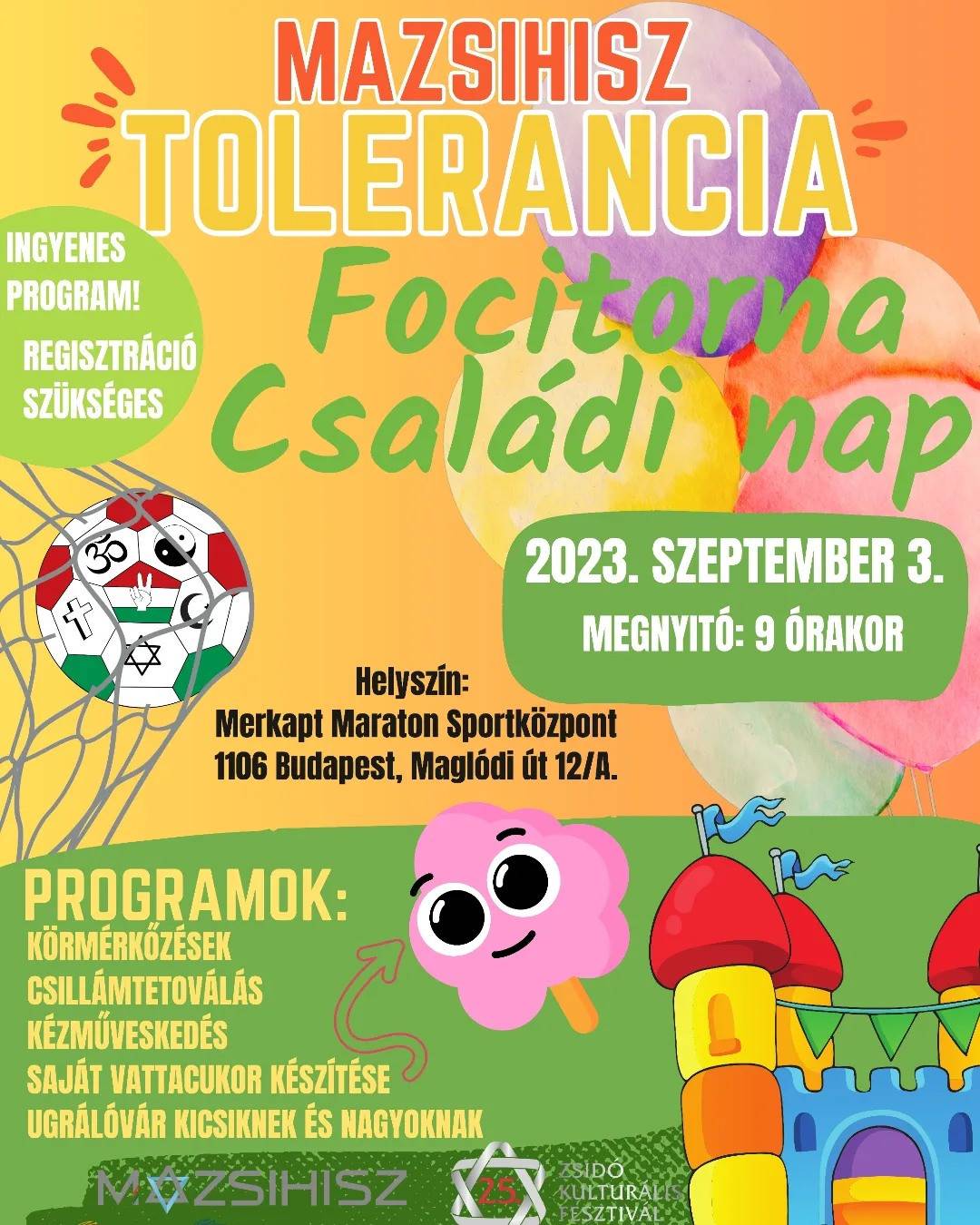 VI. Tolerancia Kupa és Családi nap | Mazsihisz